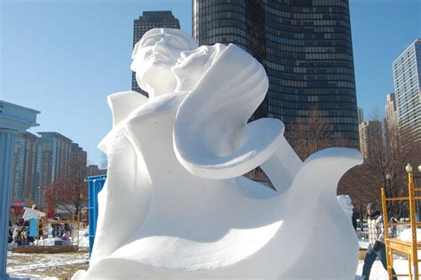 So Many Snow Sculptures Snowdays Chicago Snow Sculptures Snow Day
