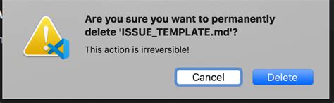 The Warning About Deleting File Under Version Control Is Too Strong Unnecessary · Issue 80309