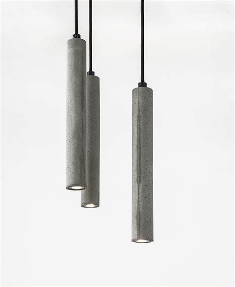 Concrete Ceiling Cylindrical Light Greyshift