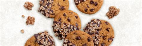 Chocolate Dipped Walnut Pumpkin Spice Chocolate Chip Cookies Otis