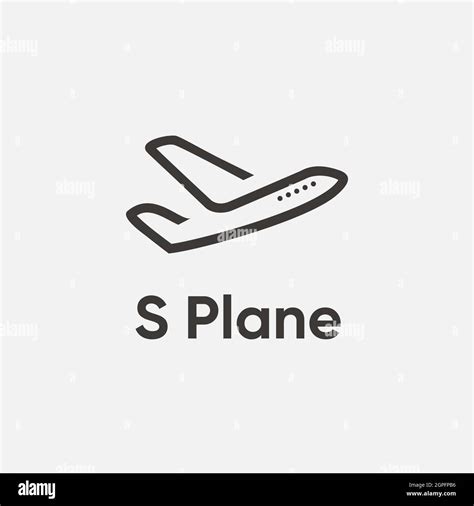 S Plane Logo Stock Vector Image And Art Alamy