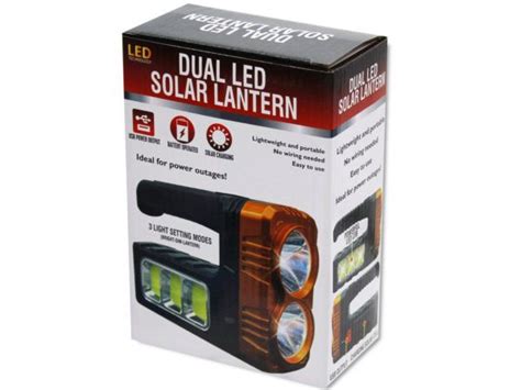 4 Pieces Dual Led Light Source Solar Lantern Night Lights At
