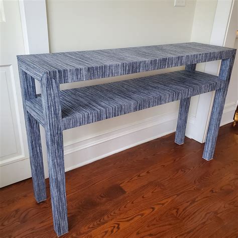 Console Table Grasscloth Wrapped Grasscloth Console Table Paperweave