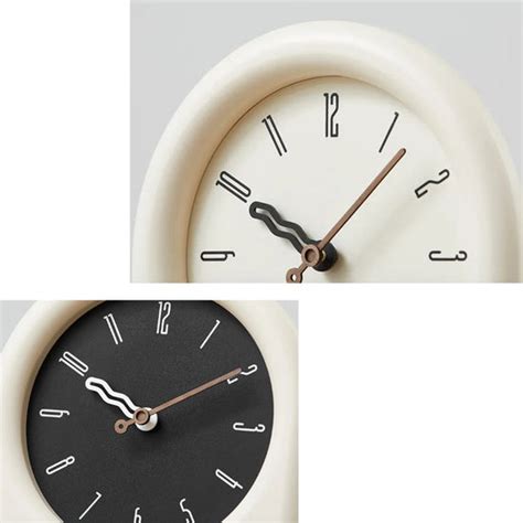Modern Arch With Wavy Design Pendulum Clock Onshelf