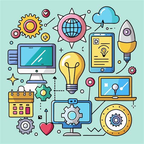 Technology And Innovation Vector Icons Modern Tech Style Premium Ai