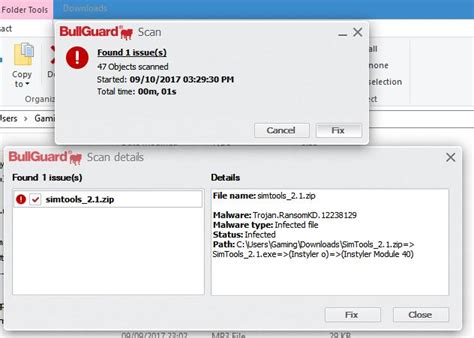 Bug Cant Install Due To Torjan