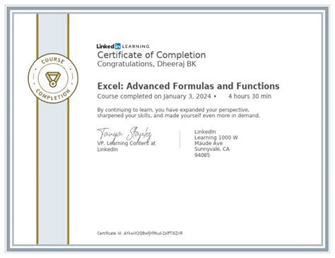 certificateofcompletion excel advanced formulas and functions pdf