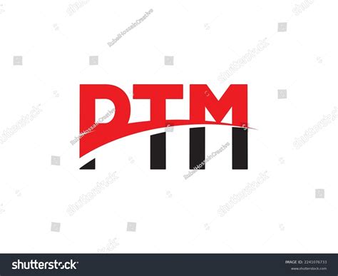 Ptm Letter Initial Logo Design Vector Stock Vector Royalty Free