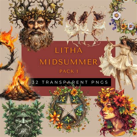 Summer Solstice Clipart Etsy