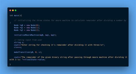 Github Tanishq252mooremachinecpp Implementation Of Finite Automata