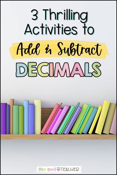 Subtracting Decimals Activity Artofit