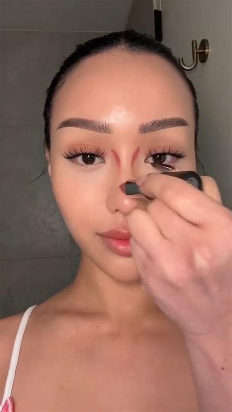 How To Fix A Hooked Nose Makeup With Only Lipstick Lipstick Hack