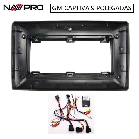 Gm Captiva Moldura E Chicotes De Instalação Para Central Multimidia