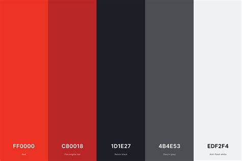 25 Best Red Color Palettes With Names And Hex Codes Creativebooster