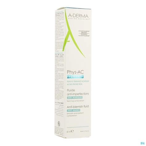 Aderma Phys Ac Perfect Fluide 40 Ml Peaux Acnéiques Pharmacodel