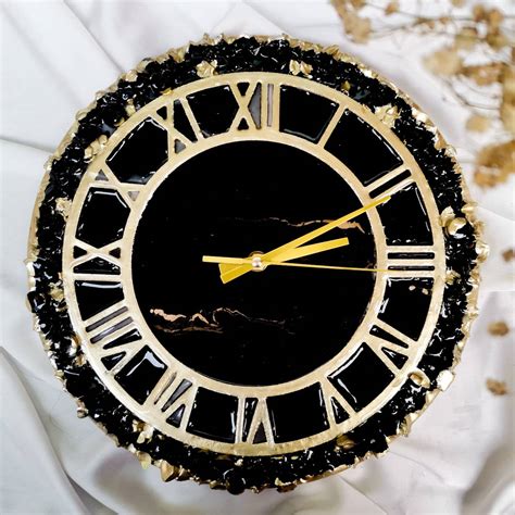 Resin Geode Wall Clock Resin Art By Kainaat