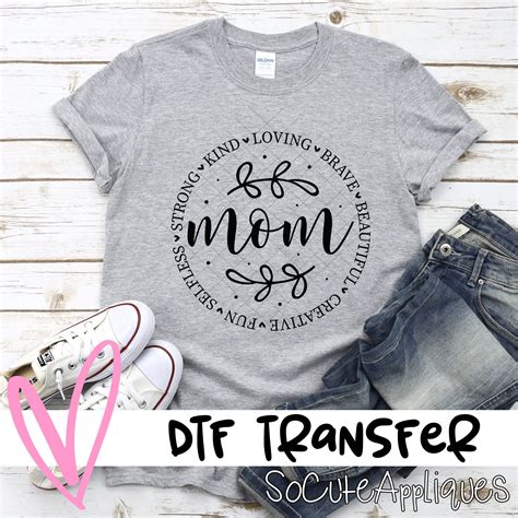 Mom Circle Dtf Transfer
