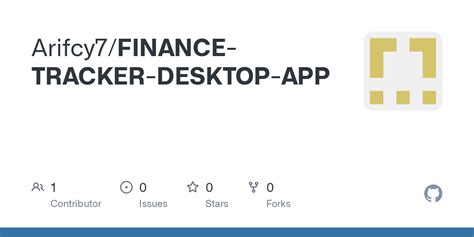 Github Arifcy7finance Tracker Desktop App