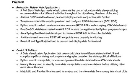 Revised Resume Album On Imgur