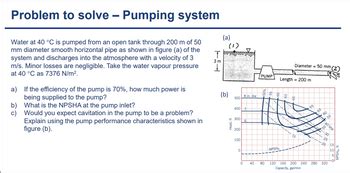 Answered Problem To Solve Pumping System Water Bartleby