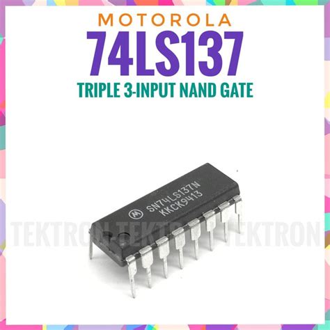 Jual Motorola 74ls137 74137 Sn74ls137n Sn74ls137 Shopee Indonesia