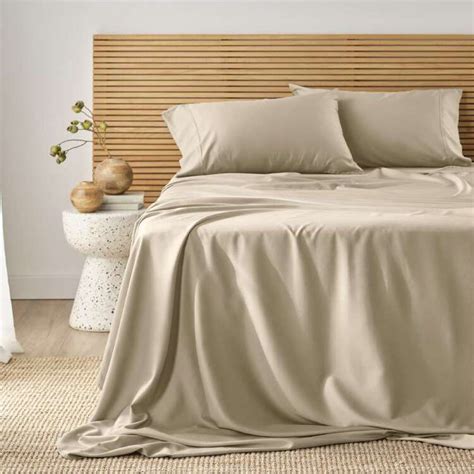 Koo Bamboo Cotton Sheet Set Nude Spotlight Australia