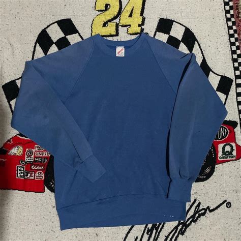 Vintage Jerzees Blank Crewneck 🏷️ Large Vintage Depop