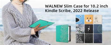 Walnew Case Cover For 10 2 Inch Kindle Scribe 2022 Released Smart Pu Leather