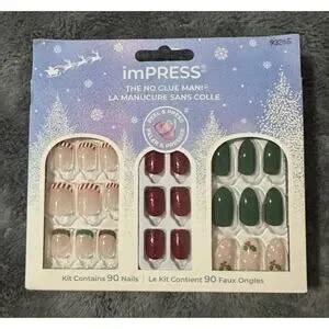 Impress Makeup Impress 9 Nails Holiday Presson Kit Xmas Designs