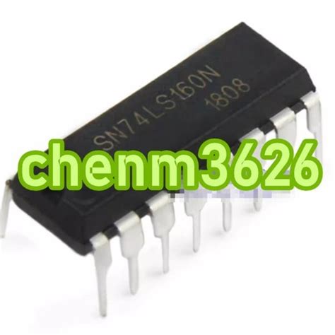 2pcs New In Line 74ls160 Dip 16 Bcd Decimal 4 Bit Binary Counter