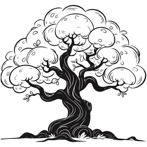 Free Majestic Tree Svg Black And White Svg Vector File For Laser
