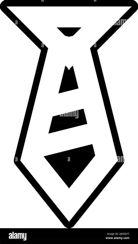 Tie Icon Black Vector Illustration Stock Vector Image And Art Alamy