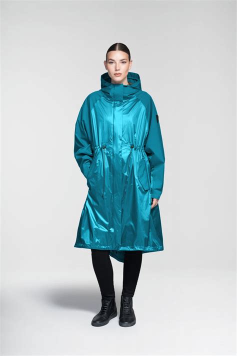 Reyna Womens Packable Long Shell Jacket Nobis Us