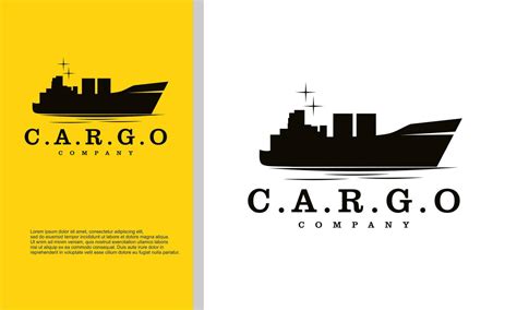 Global Freight Transportation Logo Design International Trade And Logistic Vector Design Sea