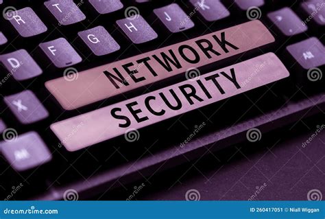 Conceptual Display Network Security Concept Meaning Practice Of Securing A Computer Web From