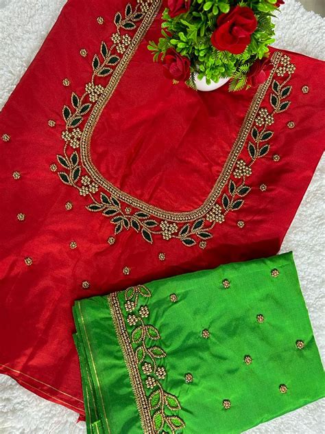 Simple Flower Aari Work Designs Ks Ethnic