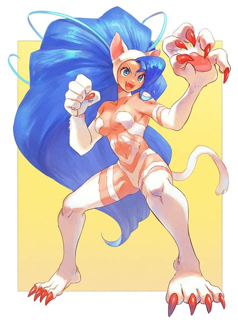 Felicia Darkstalkers Drawn By Yuza Danbooru