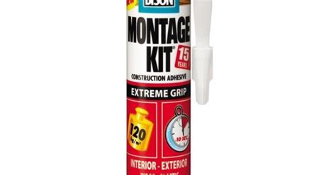 Adeziv Pentru Constructii Bison Montage Kit Express Grip 370 G Alb Adeziv Universal Adeziv