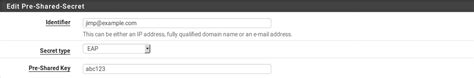 IPsec Remote Access VPN Example Using IKEv With EAP MSCHAPv PfSense Documentation