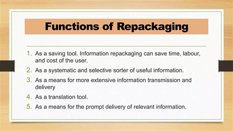 Information Repackagingpptx