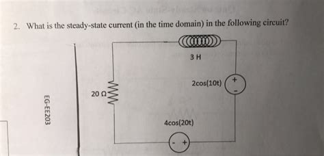 Solved What Is The Steady State Current In The Time Domain Chegg