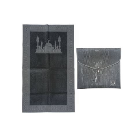 Musallah With Leather Bag Grey The Culinarium