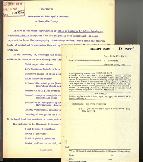 Notes On Lectures By Julian Schwinger Discontinuities In Waveguides Dittoed Typescript