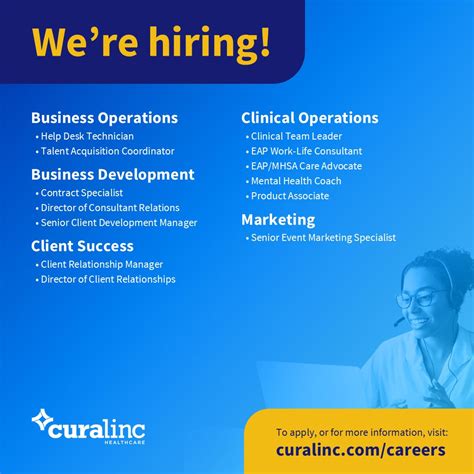 Curalinc Healthcare On Linkedin Eap Eapcareers Careers