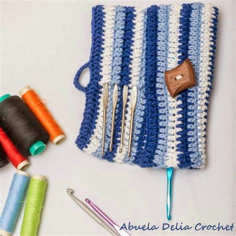 Abuela Delia Crochet Estuche Para Agujas De Crochet Crochet Hook Case