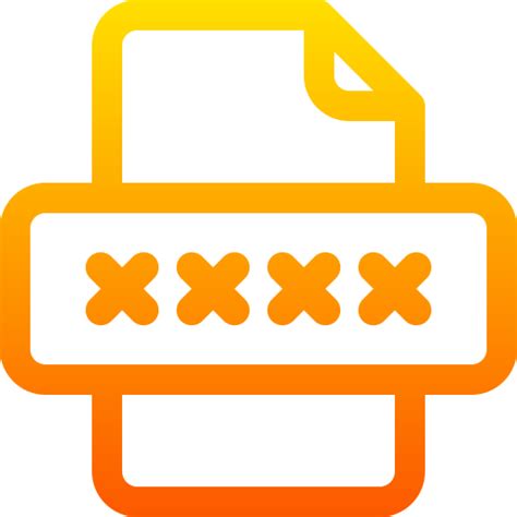 Password Basic Gradient Lineal Color Icon Password Basic Gradient Lineal Color Icon