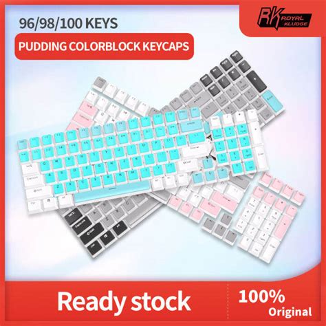 Rk9698100keys Pudding Colorblock Pbt Keycaps Two Color Injection Oem