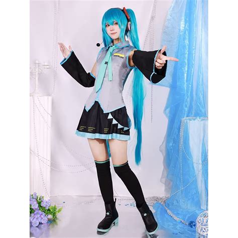 Costum Cosplay Hatsune Miku L Emagro