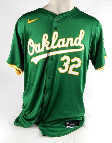 2024 Oakland Athlétisme Yohel Pozo 32 Jeu Émis Kelly Vert Jersey 52