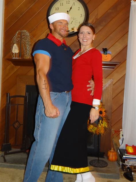 Popeye And Olive Oil Diy Couple Halloween Costume Artofit